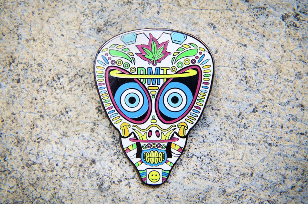 Higher Consciousness - Alien Sugar Skull - HAT PIN - Day of the Dead - Etsy