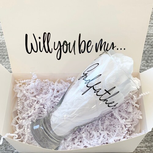 Godfather Proposal Box Will You Be My Godfather Godparents - Etsy
