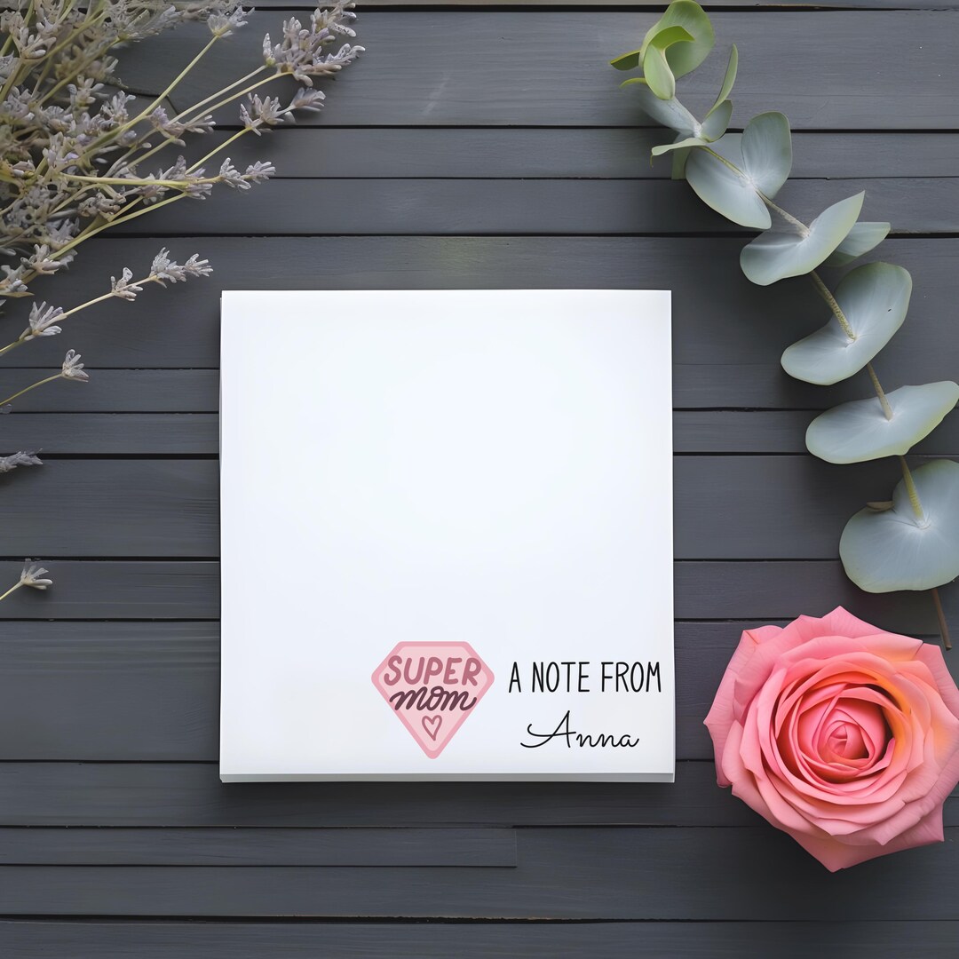 Personalized Super Mom Note Pad, Custom Mom of Notepad, Best Seller ...