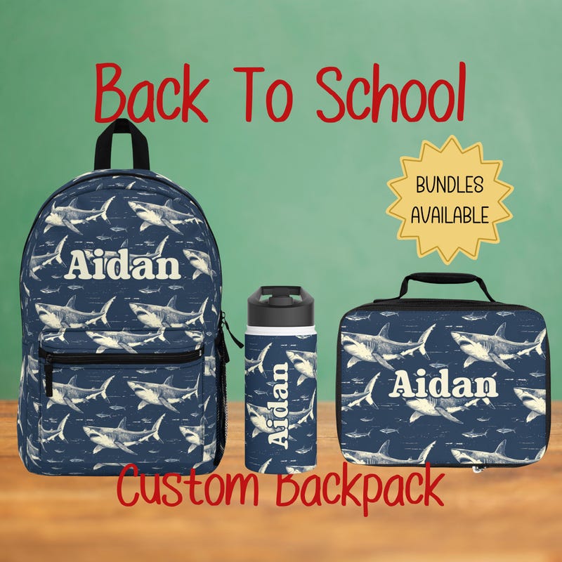 Sharks Backpacks - Etsy