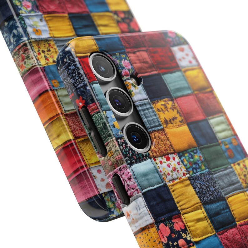 Quilt Patchwork Phone Case, Boho Style Phone Accessories, Quilted ...