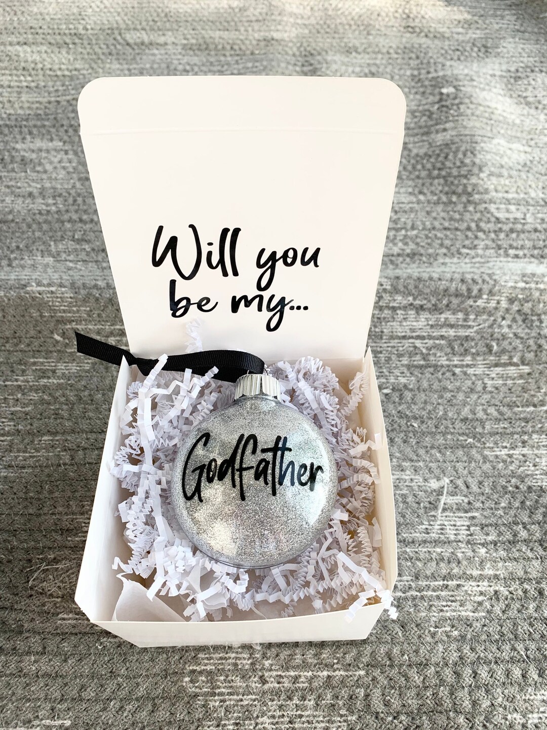 Godfather Ornament, Godfather Gift, Godfather Proposal Gift, Will You ...