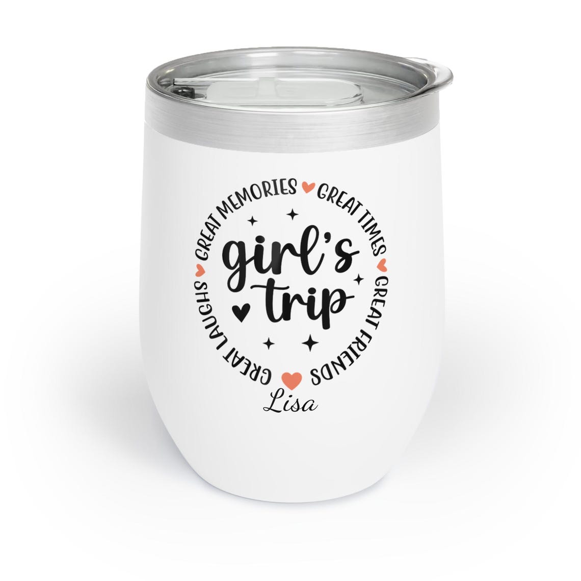 Personalized Girl Trip Wine Tumblers, Girls Weekend Gift, Girls Trip ...