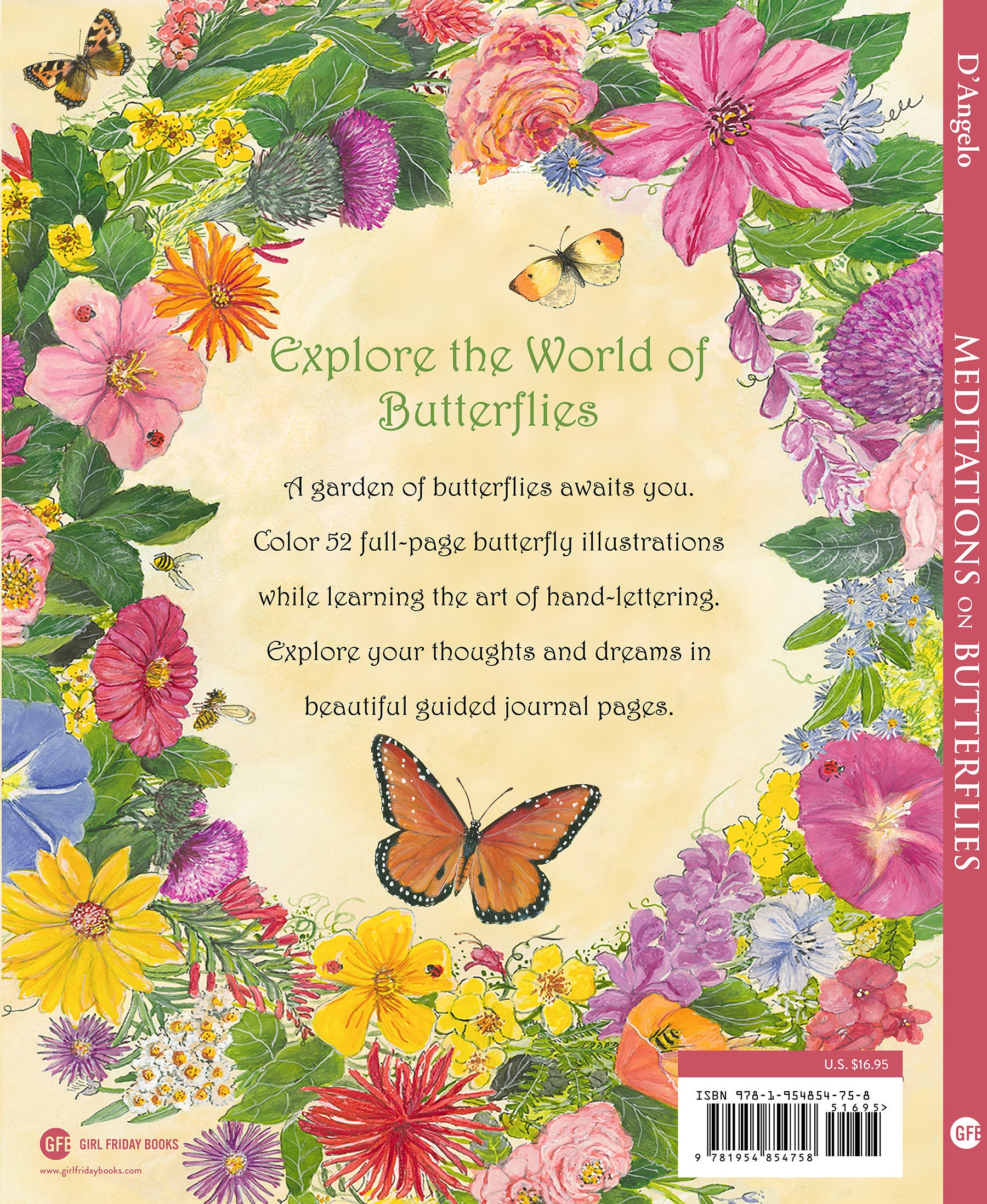 Meditations on Butterflies: A Coloring and Hand-lettering Activity ...