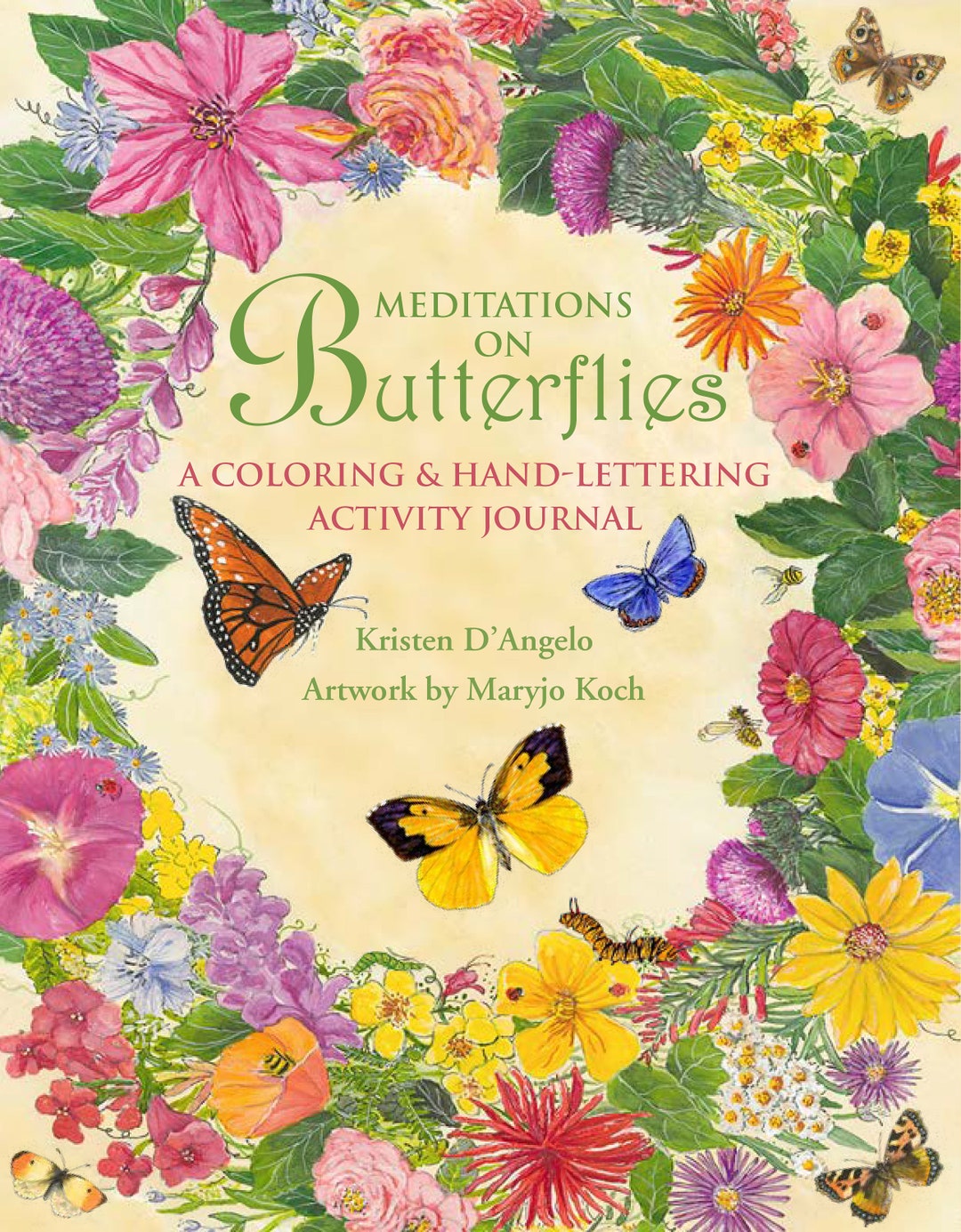 Meditations on Butterflies: A Coloring and Hand-lettering Activity ...