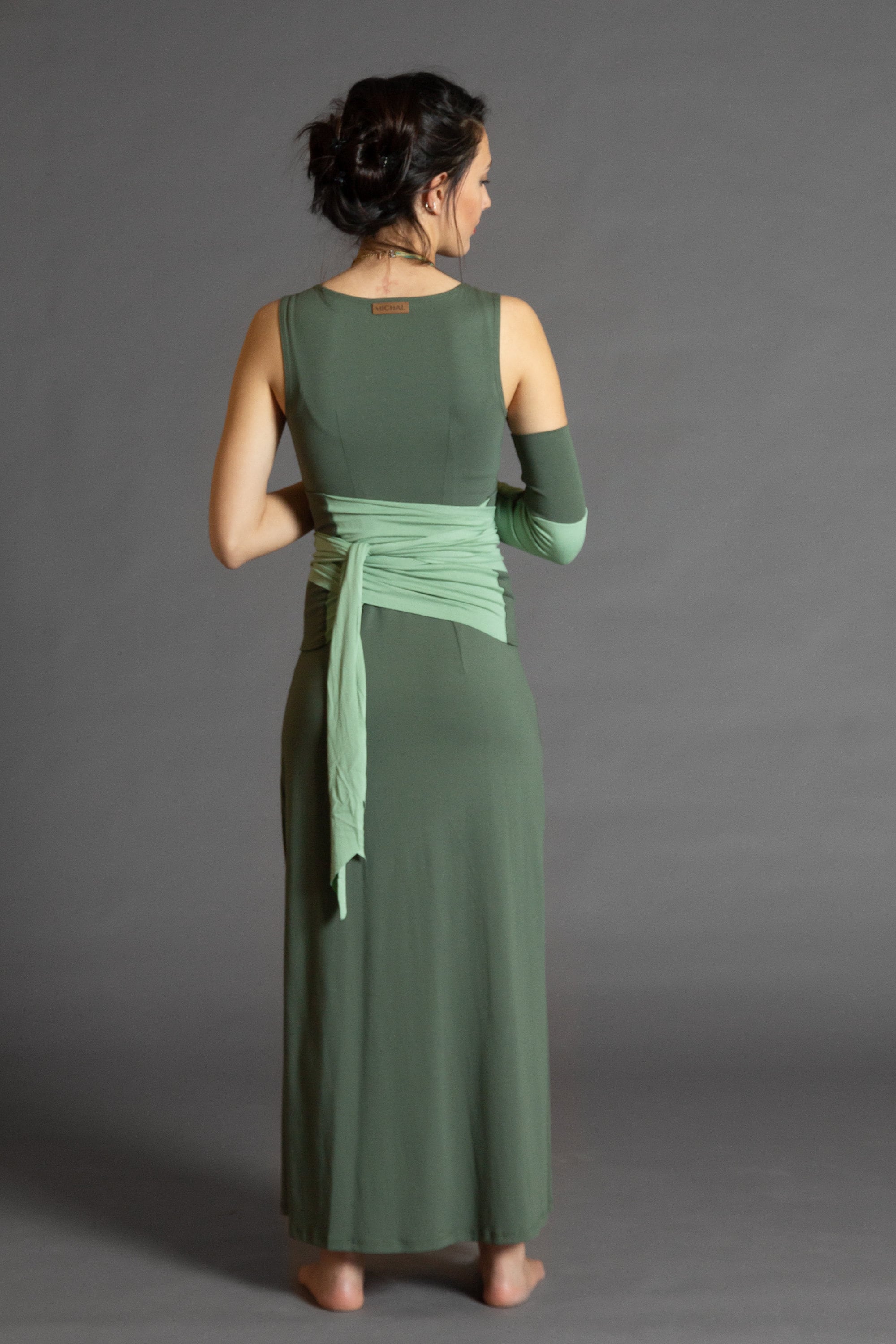 Olive & Pistachio. Dual-color Obi-belt for Women. Waist Belt, Cotton ...