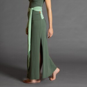 Olive & Pistachio. Dual-color Obi-belt for Women. Waist Belt, Cotton ...