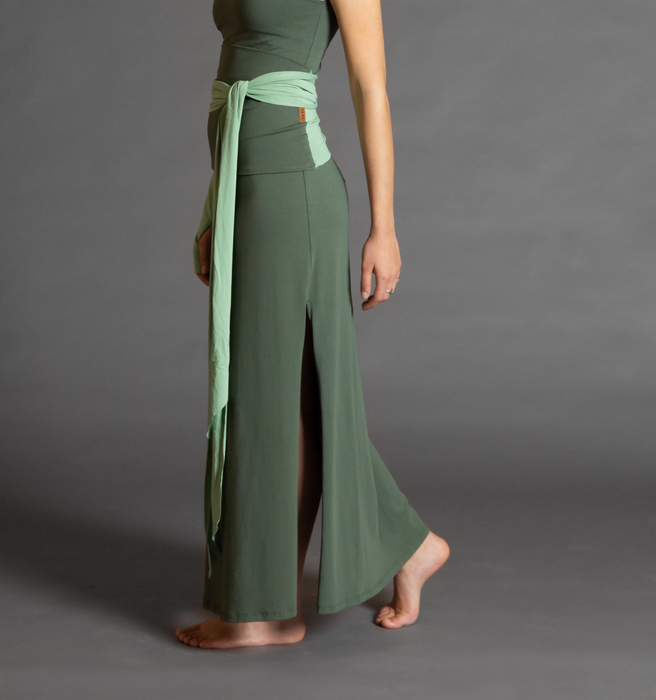 Olive & Pistachio. Dual-color Obi-belt for Women. Waist Belt, Cotton ...