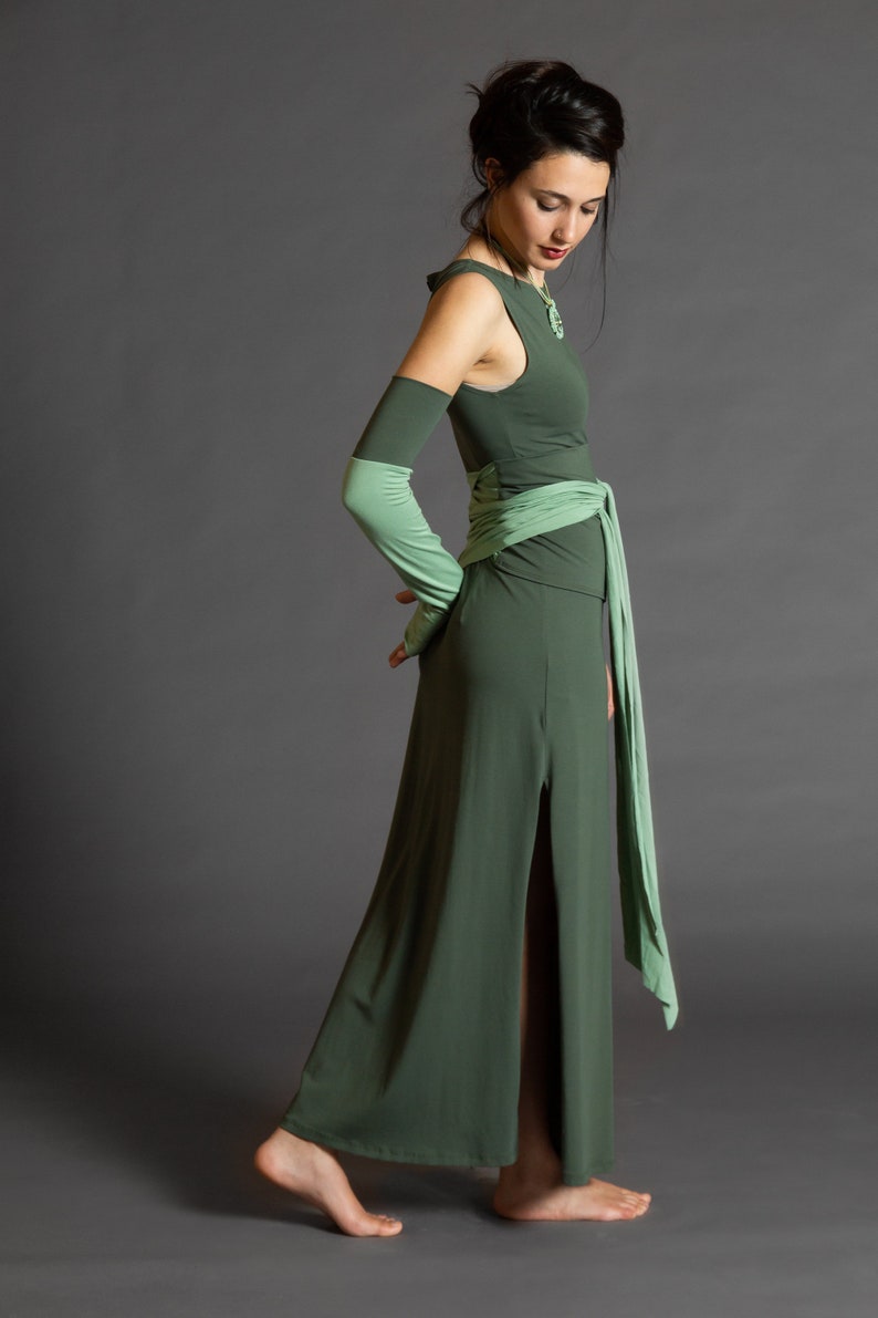 Olive & Pistachio. Dual-color Obi-belt for Women. Waist Belt, Cotton ...