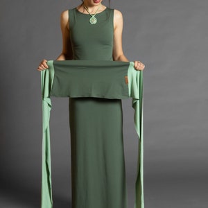 Olive & Pistachio. Dual-color Obi-belt for Women. Waist Belt, Cotton ...