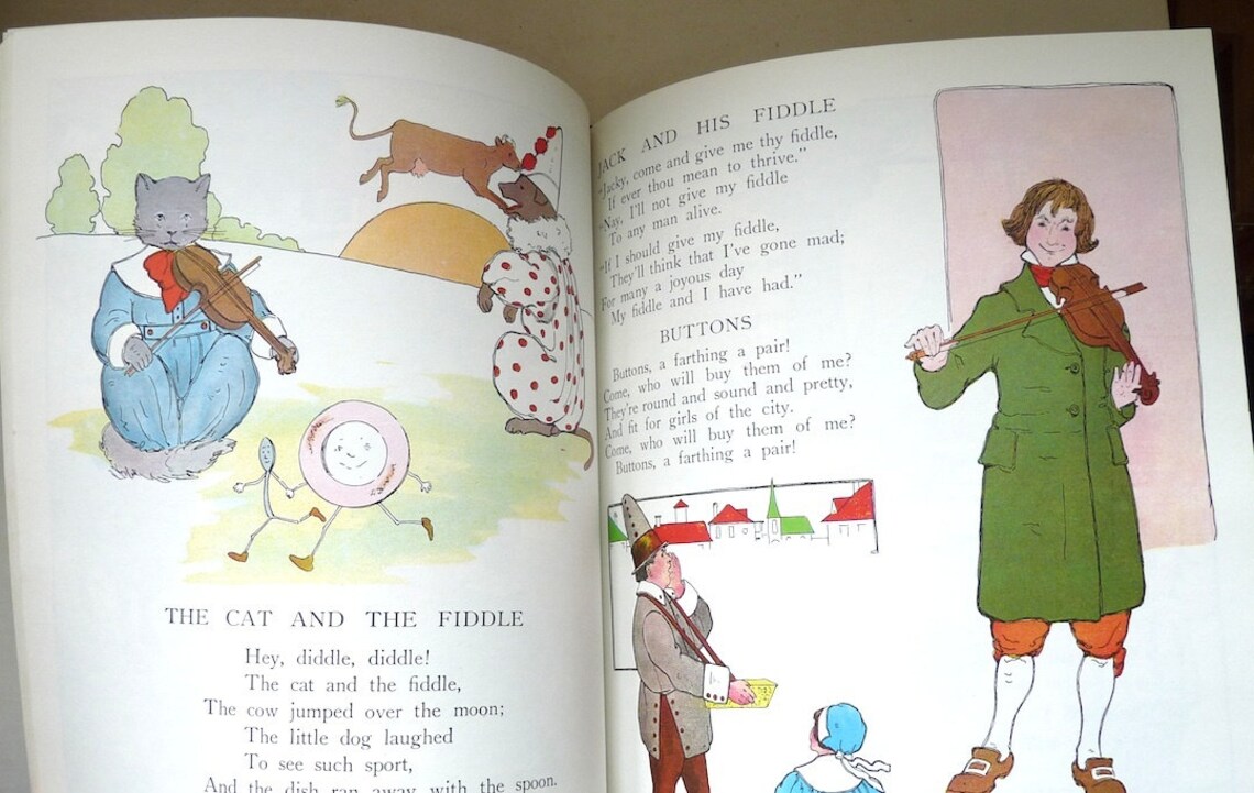 Real Mother Goose Classic Children’s Book Blanche Wright Illustrator ...