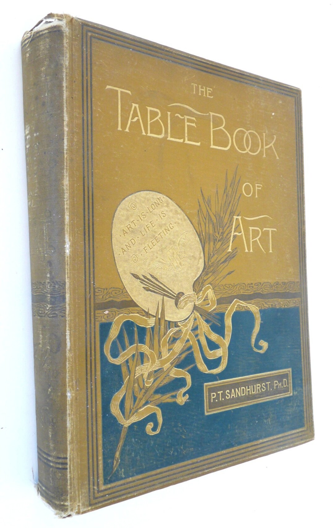 Table Book Art Sandhurst Victorian Antique Book 1878 Engravings History ...