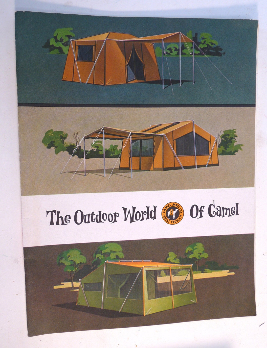 Outdoor World Camel Advertising Catalog Flyer 1970 Tents Camping ...
