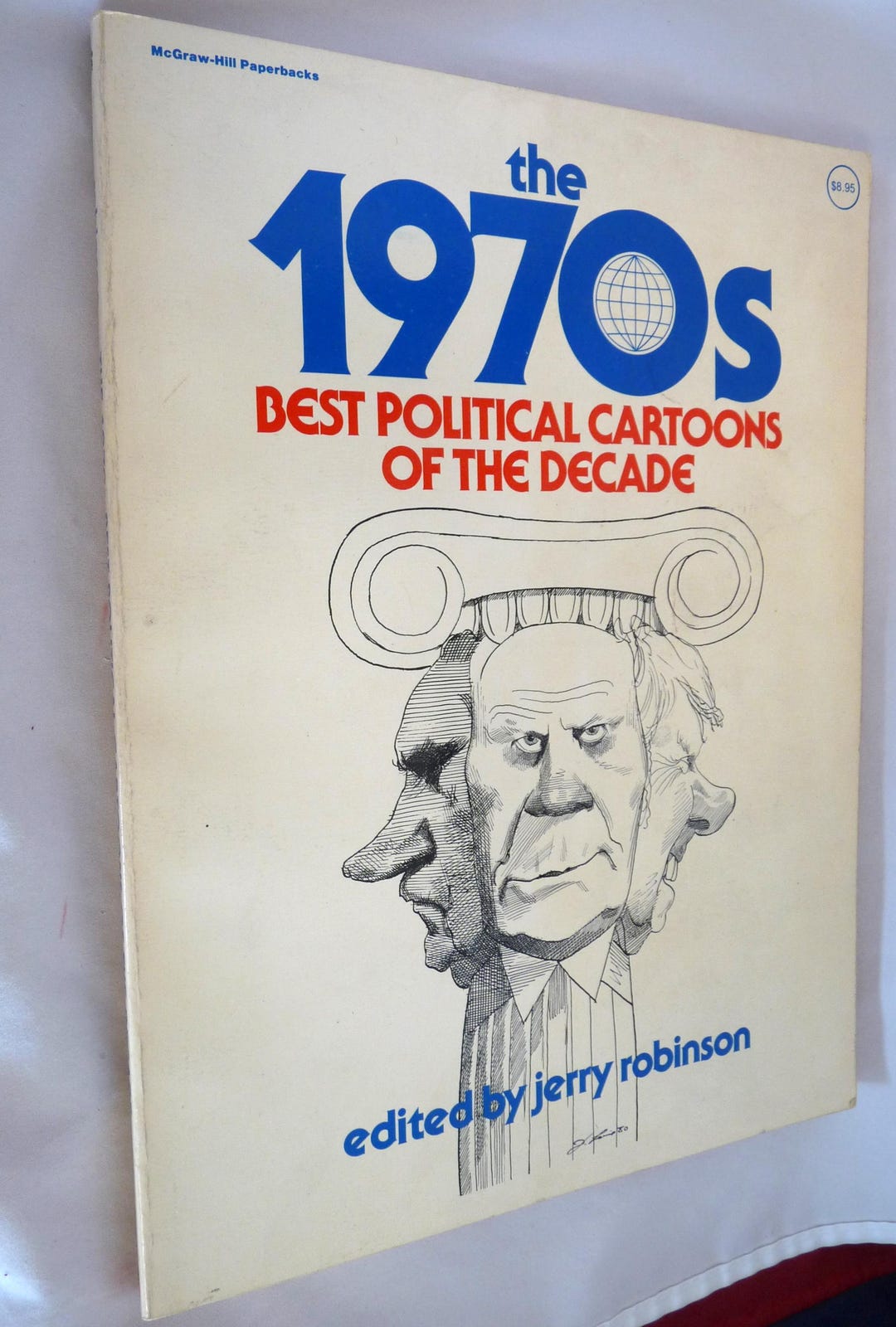 1970s Best Political Cartoons Decade Robinson Art Book Vintage US ...