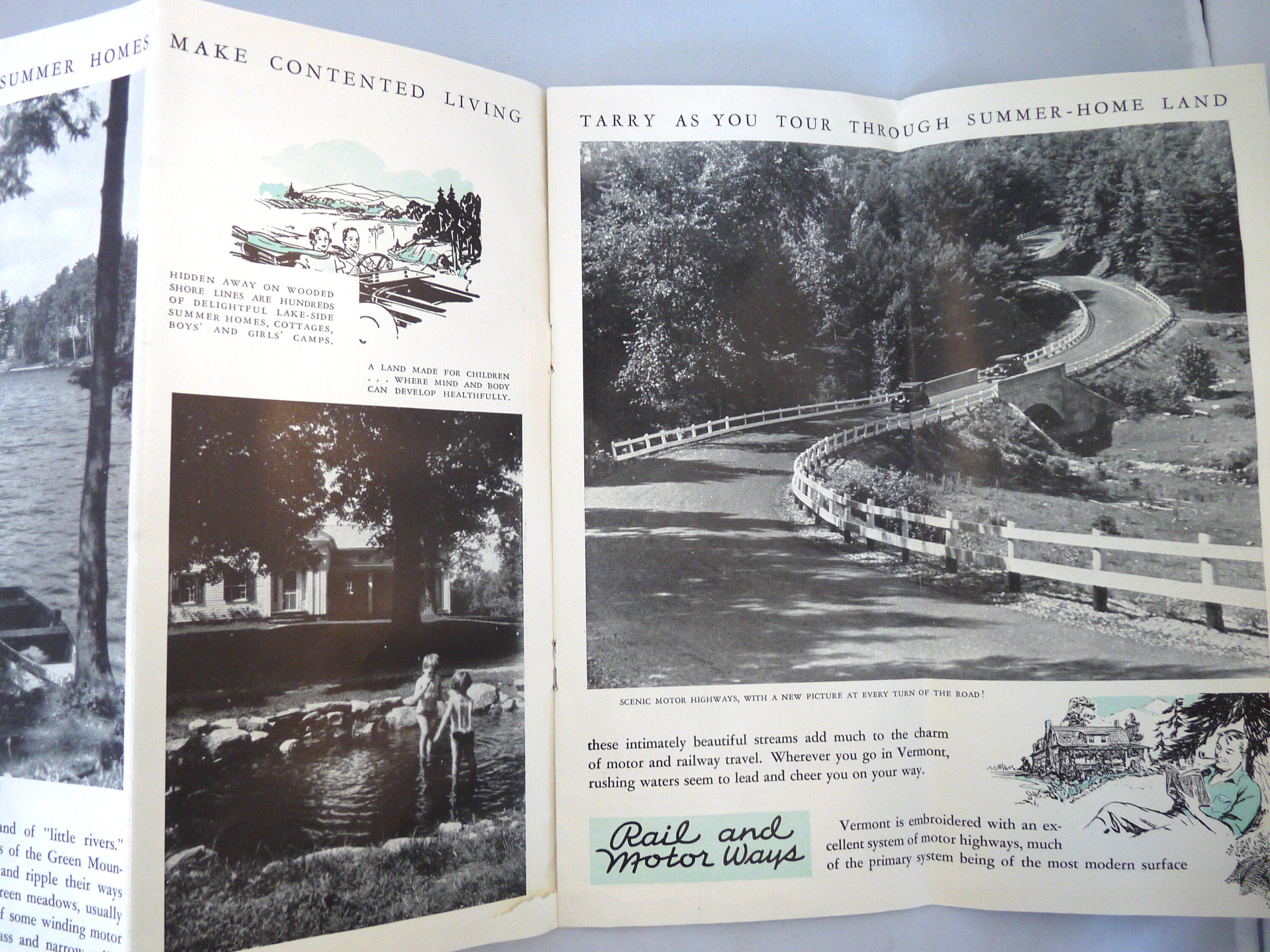 Vintage Unspoiled Vermont Travel Tourist View Booklet 1920s Antique ...