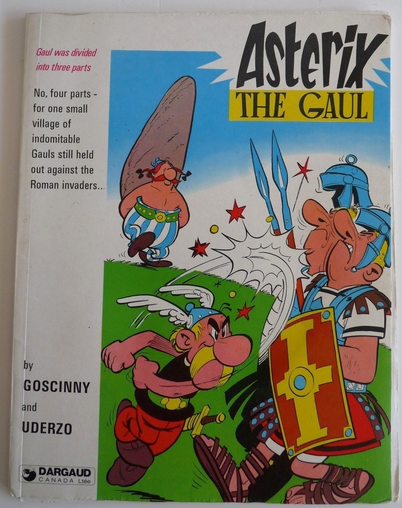 3 Asterix Vintage Comic Book Roman Agent Gaul Spain Children - Etsy