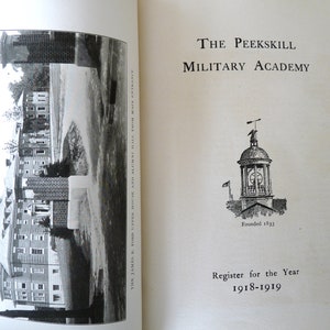Peekskill Military Academy NY 1918 1919 Register Book Catalog History ...