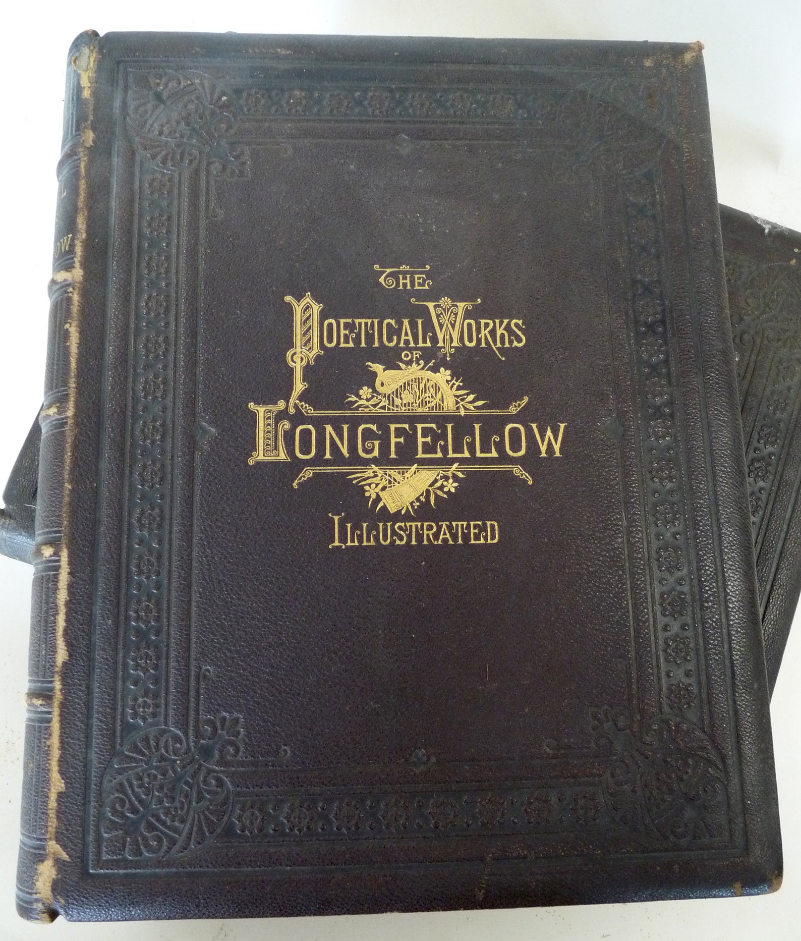 Poetical Works Longfellow Illustrated Vol I 1881 II 1882 Antique Books ...