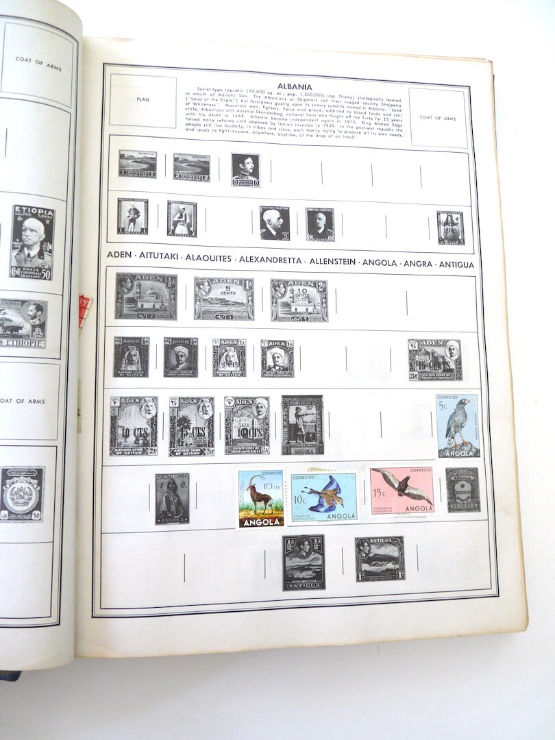 Ambassador Postage Stamps World Album 1953 Vintage Collection ...