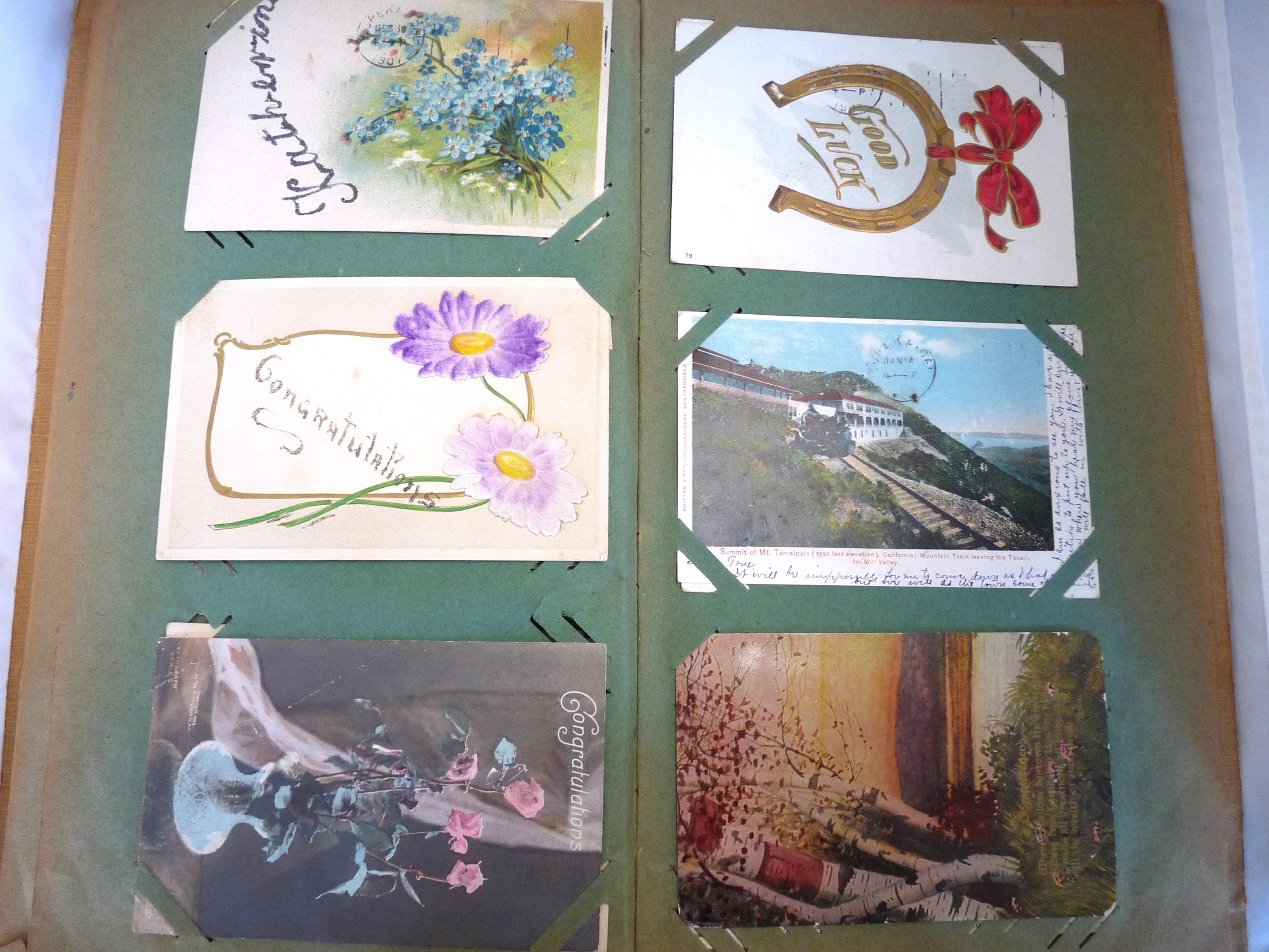 Antique Victorian Postcard Album CA Greeting Comic Canada Native - Etsy