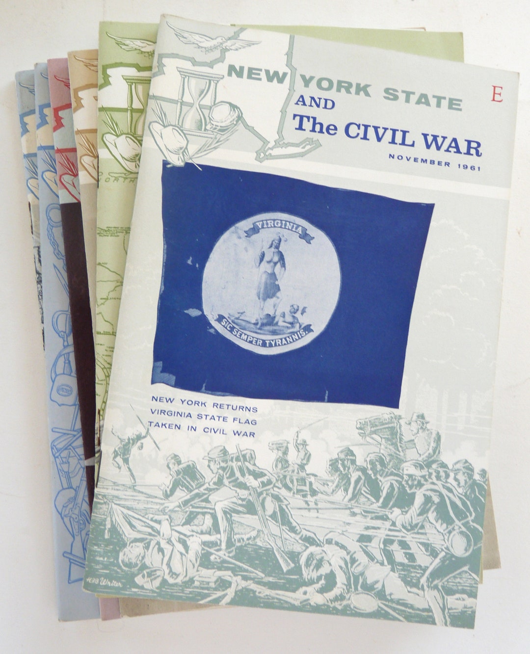 6 New York State Civil War magazines vintage histoire militaire des ...