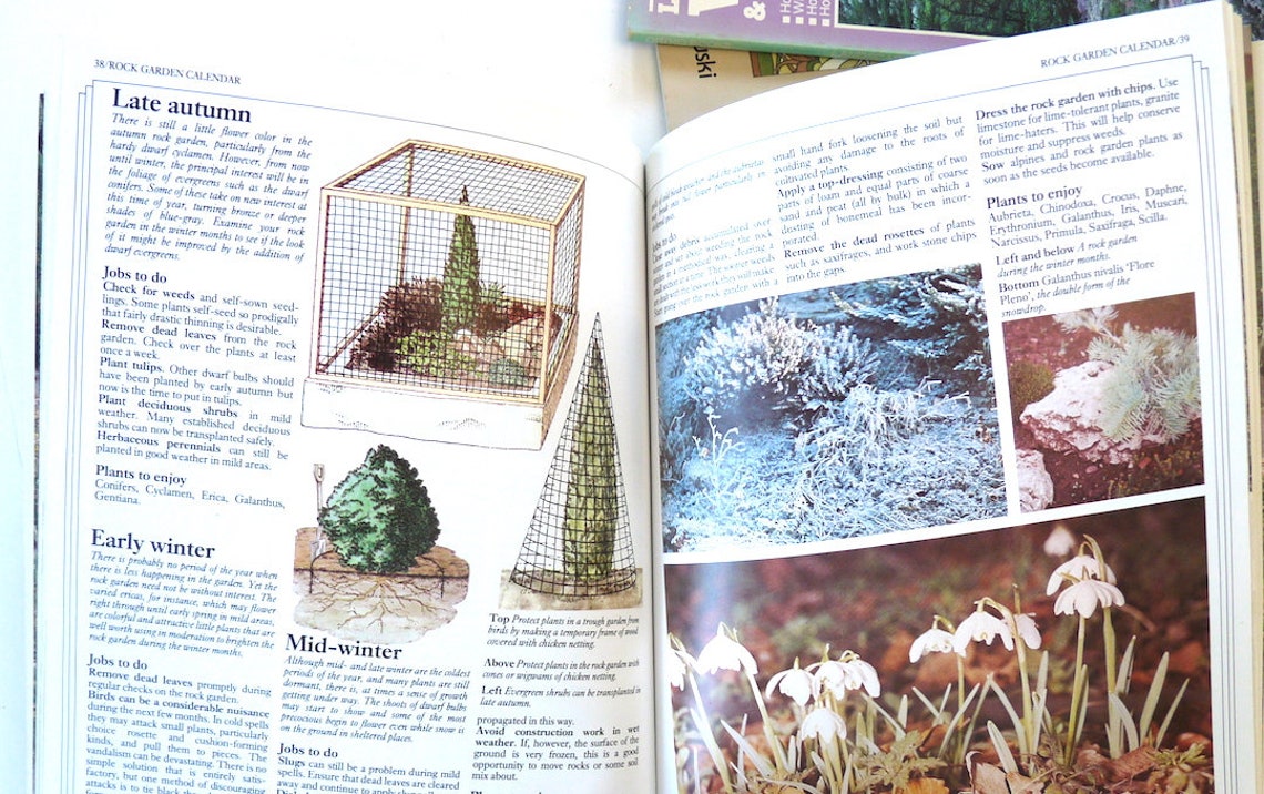 Rock Gardens Alpine Plants Joyce Book Vintage Gardening Landscap Nature ...