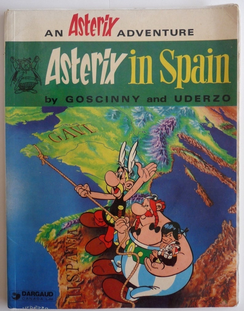 3 Asterix Vintage Comic Book Roman Agent Gaul Spain Children - Etsy