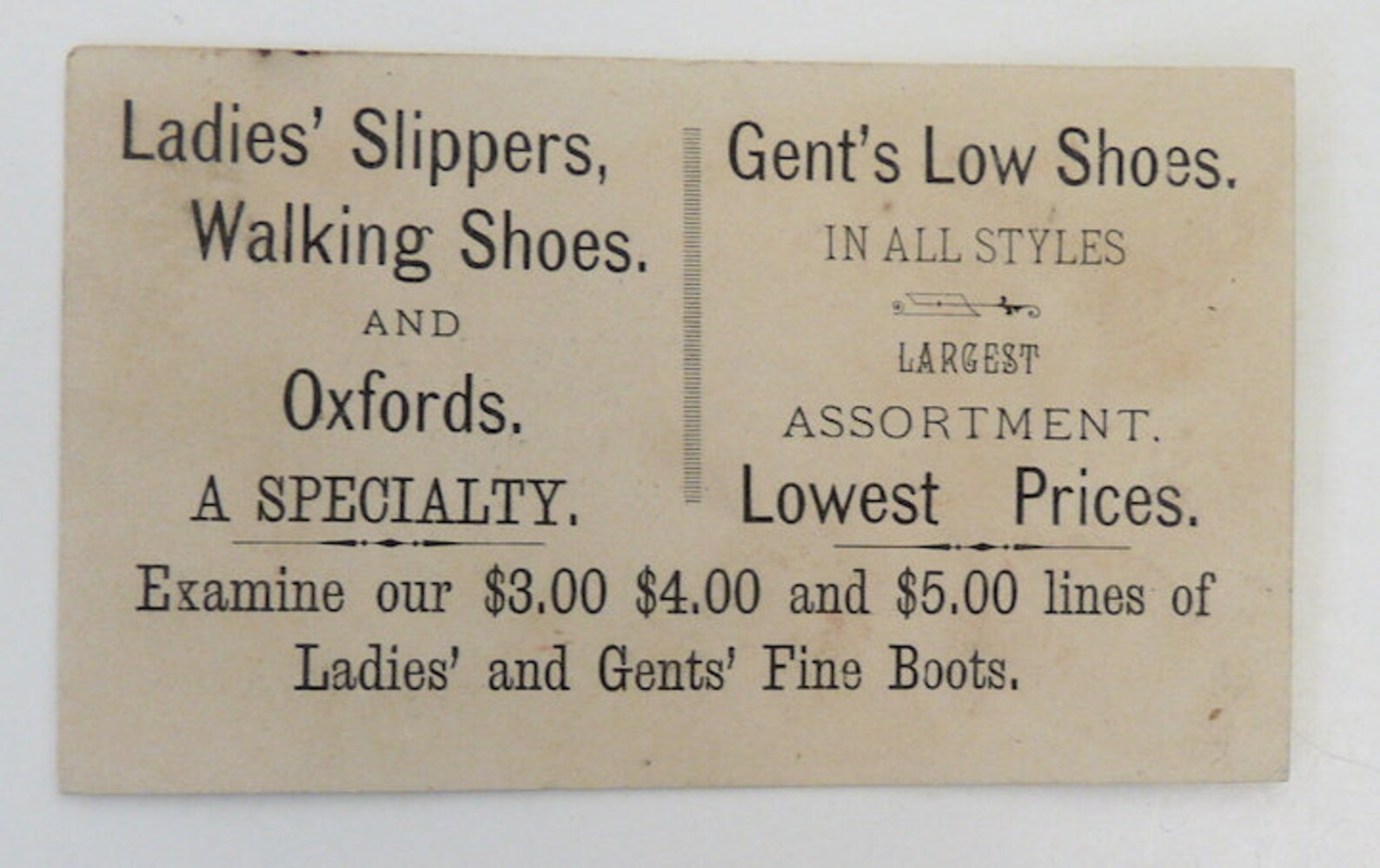 Massachusetts Boot Shoe Boston Victorian Advertising Trade Card ...