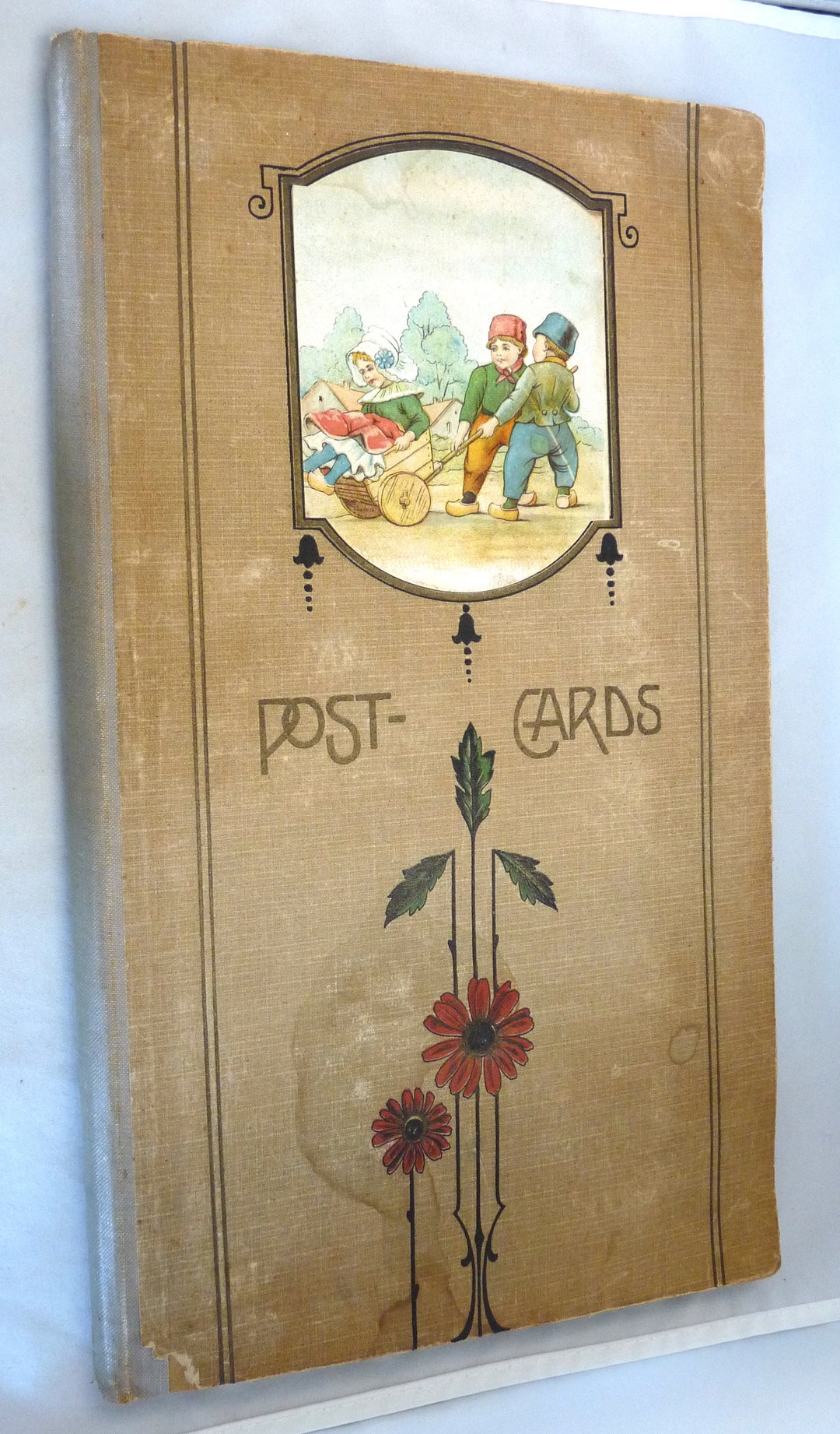 Antique Victorian Postcard Album CA Greeting Comic Canada Native - Etsy