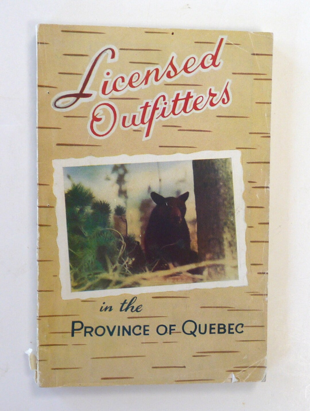 Licensed Outfitters Province Quebec Vintage Book Game Fisheries Canada ...