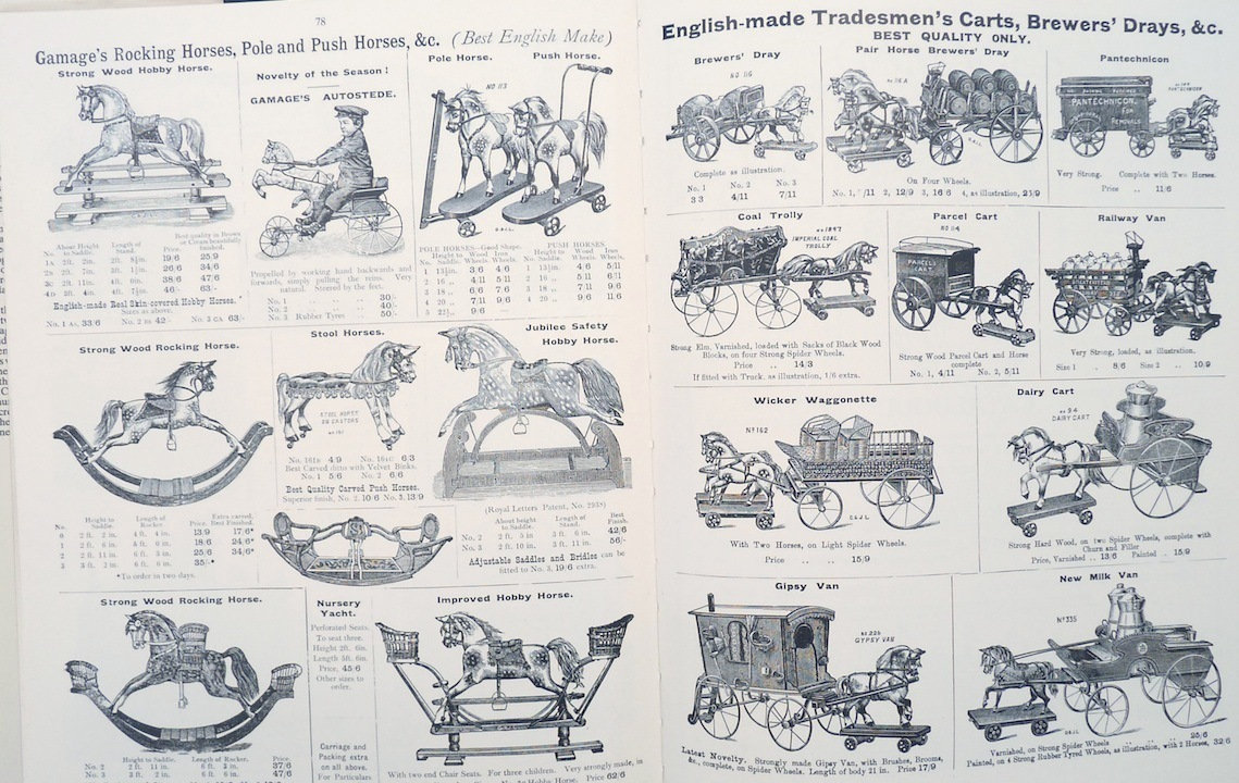 Mr Gamage's Great Toy Bazar 1902 1906 Catalogs Antique Trains Book ...