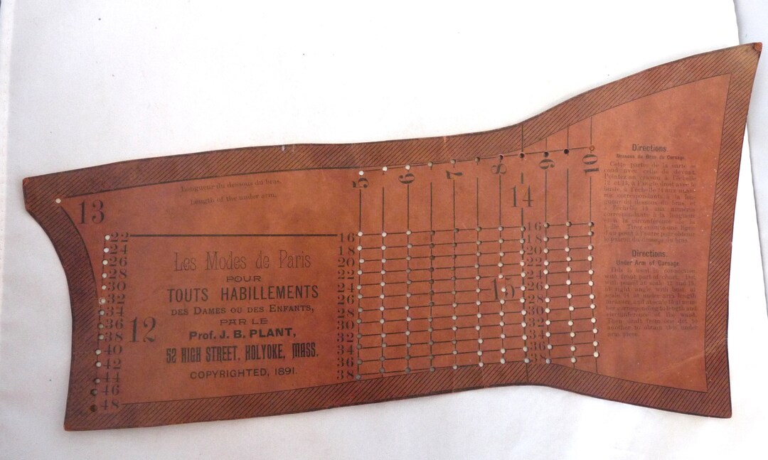 Les Modes De Paris Plant Holyoke MA Antique Dressmaking Advertising ...