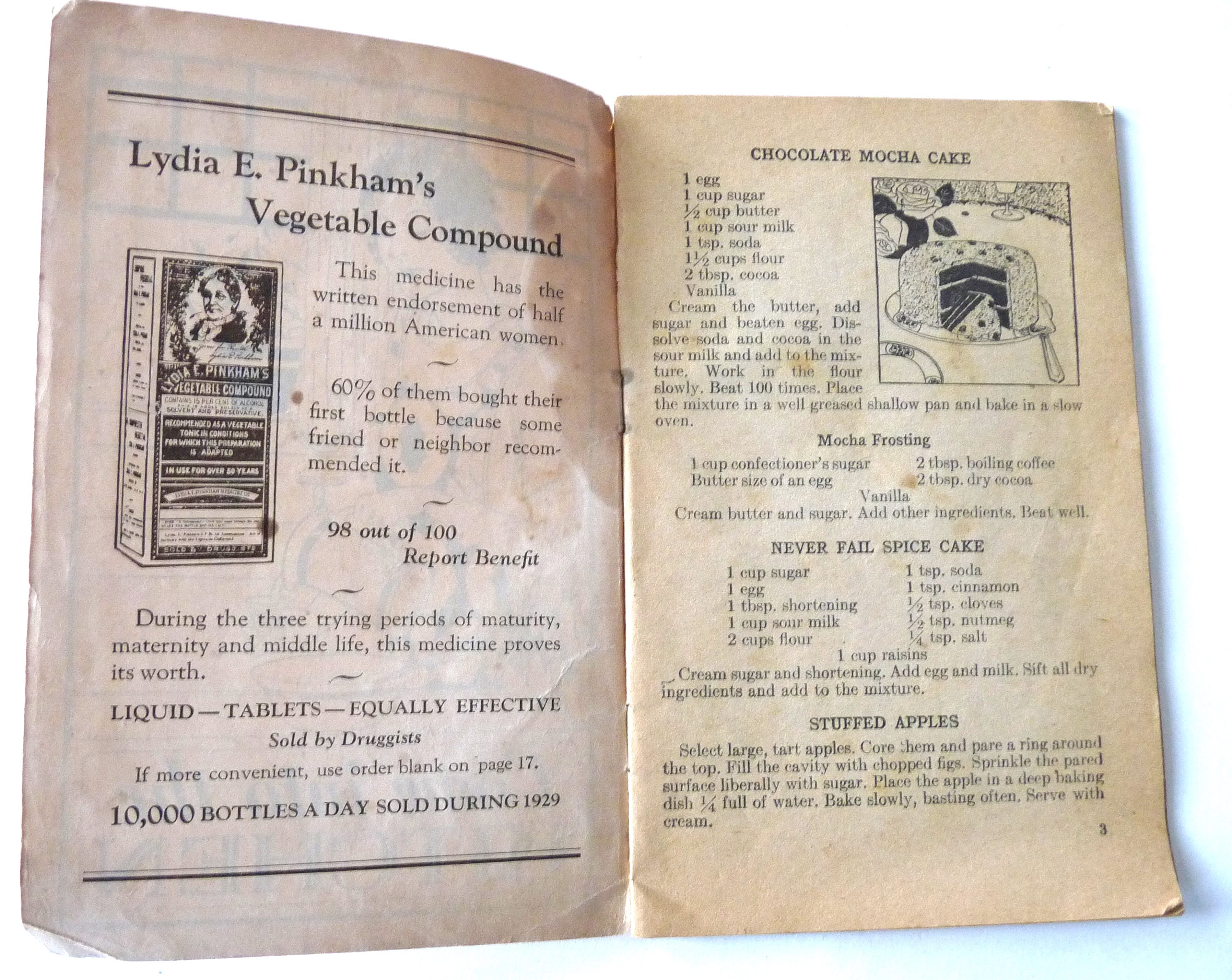 Come Into the Kitchen Lydia Pinkham Advertising Cookbook Vintage 1930 ...