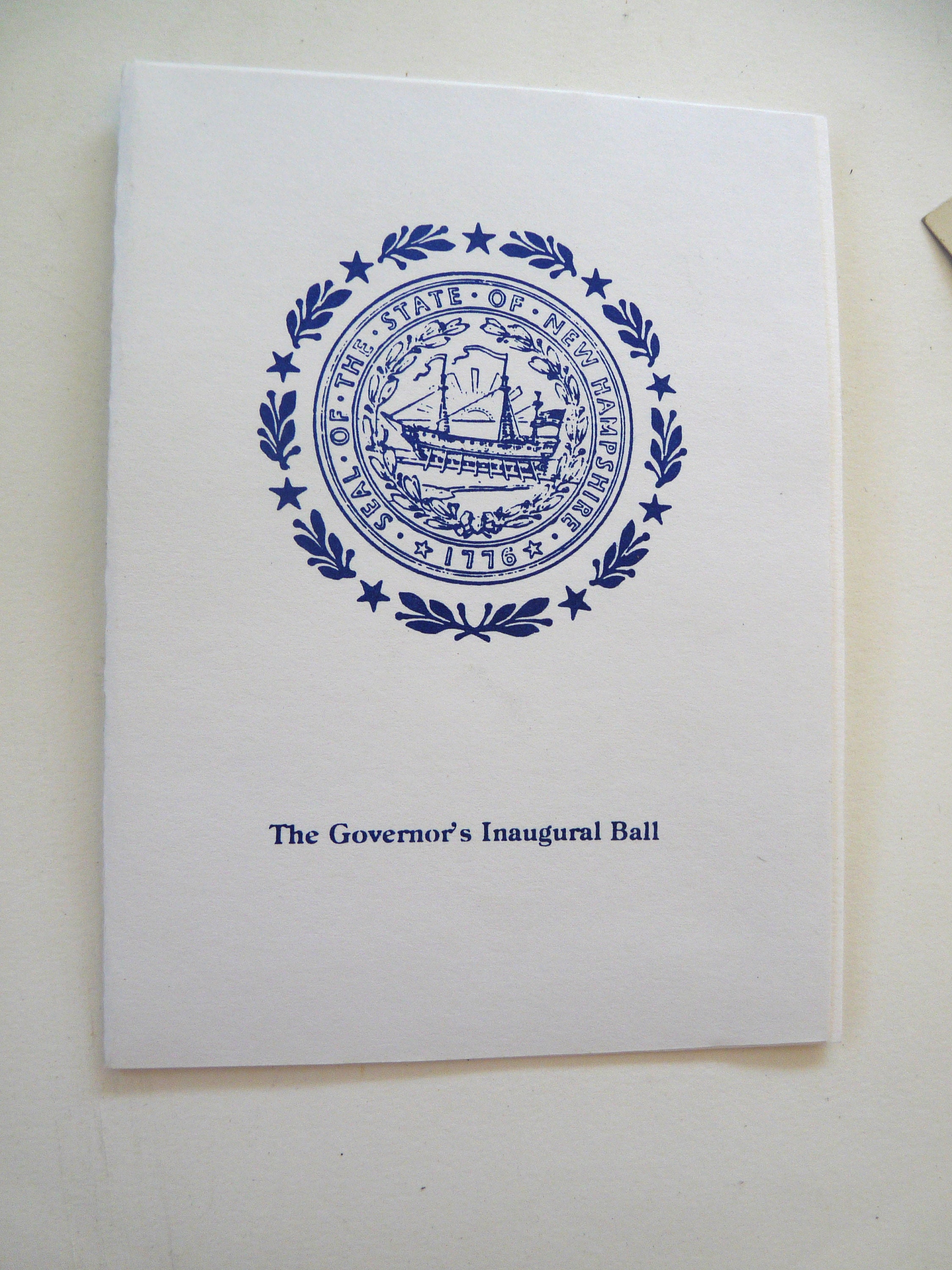 2 Invitations New Hampshire Governor Political Balls Keys 1917 Sununu ...