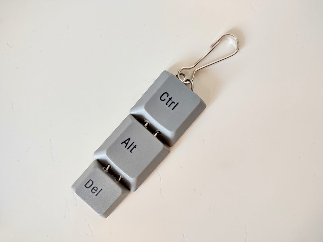 Ctrl-alt-del Computer Keyboard Keychain - Etsy