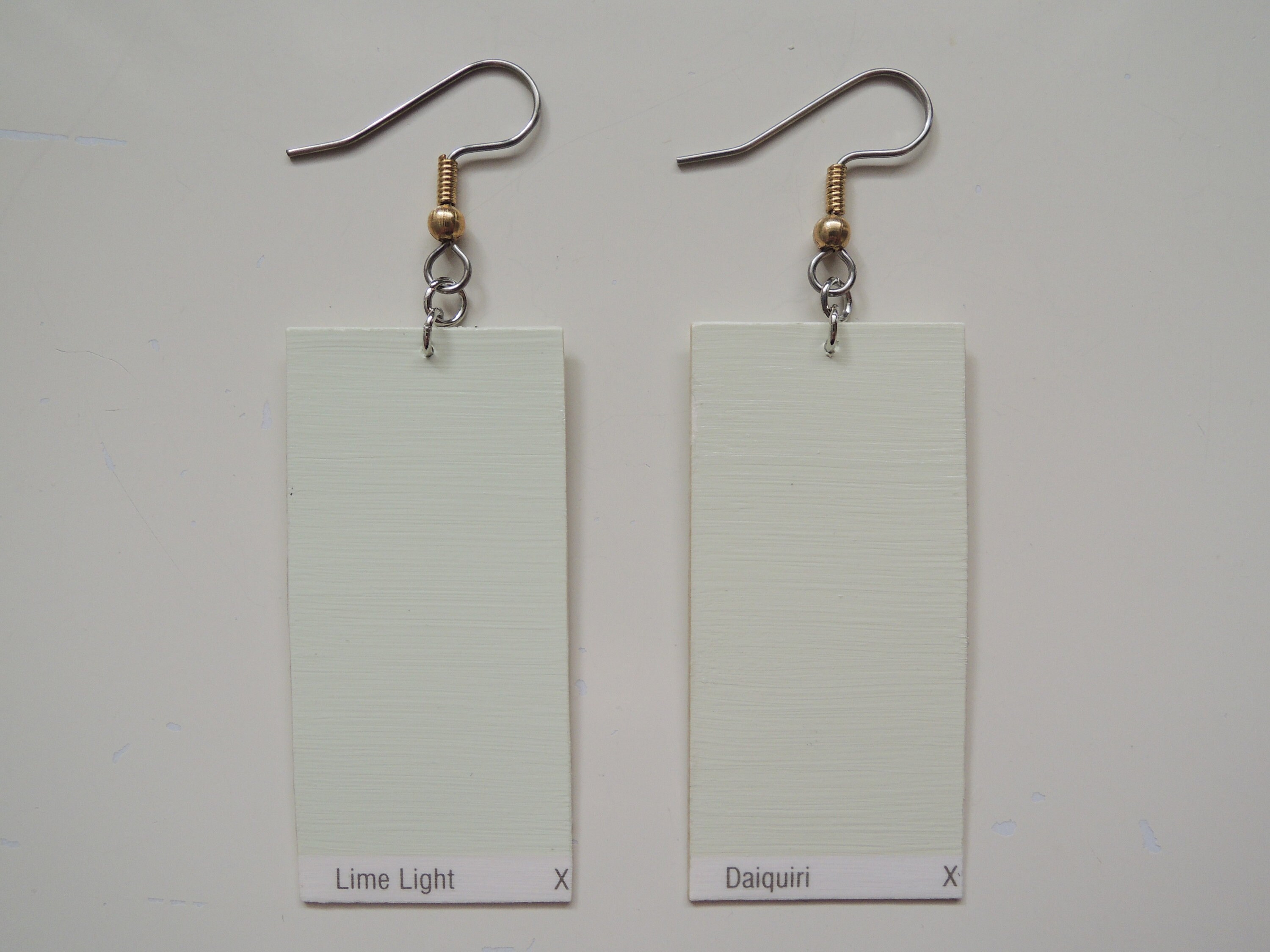 Pastel Greens Paint Chip Swatch Sample Earrings can Be | Etsy