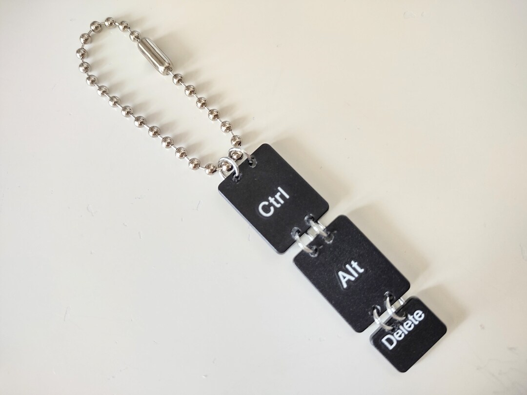 Ctrl-alt-del Computer Keyboard Keychain - Etsy