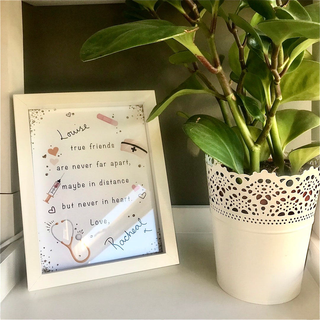 Personalised Nurse Friendship Quote Print - Etsy