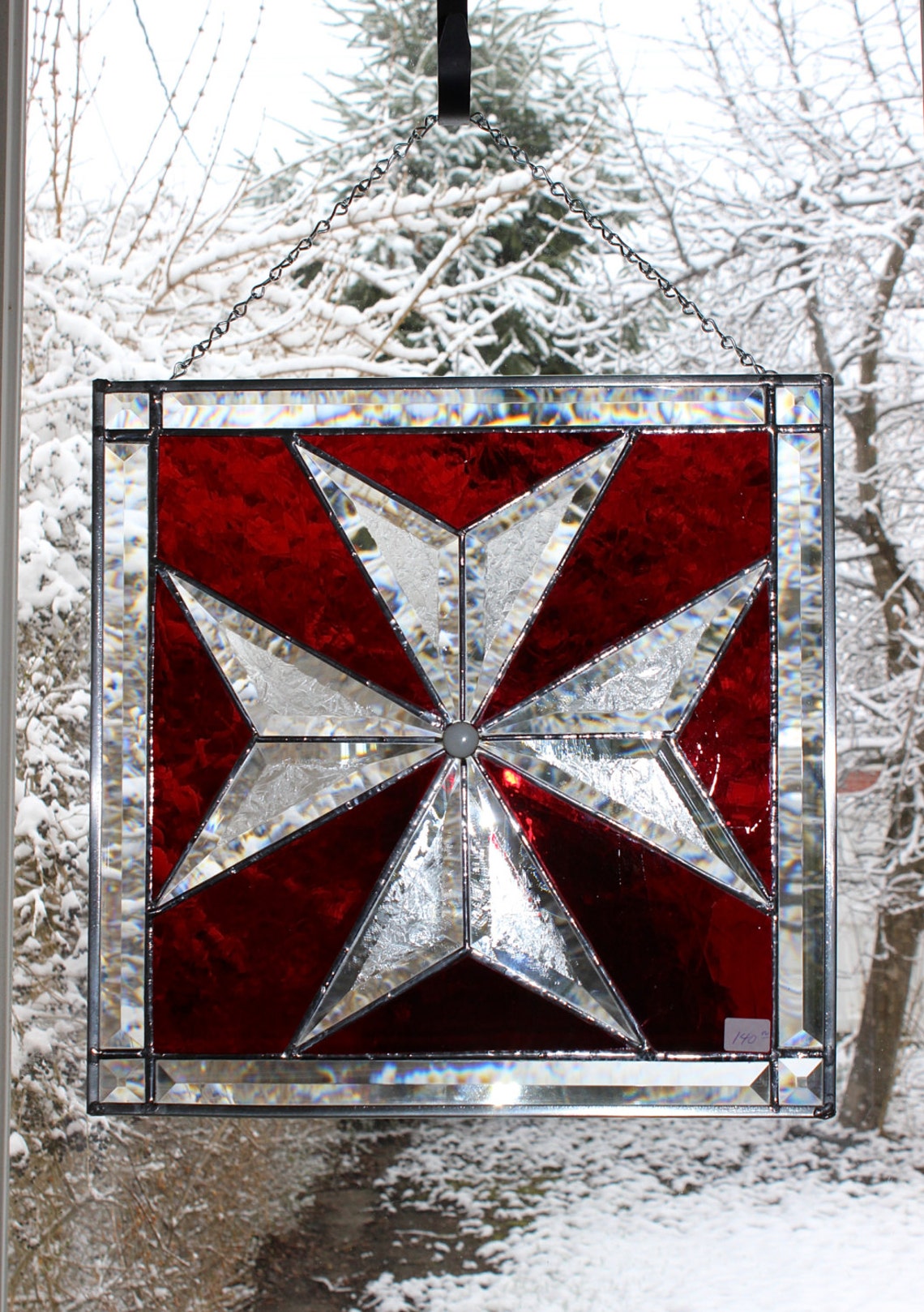 Beveled Maltese Cross Square Panel - Etsy