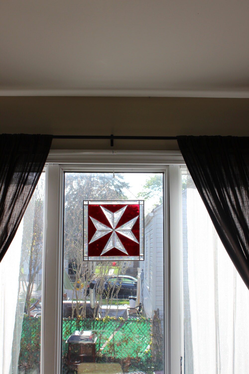 Beveled Maltese Cross Square Panel - Etsy