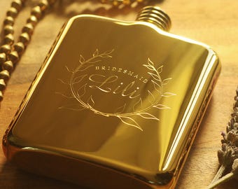 His and Hers Wedding Flasks Set of 2 Personalized Flasks | Etsy