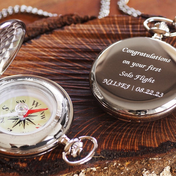 Engraved Compass - Etsy