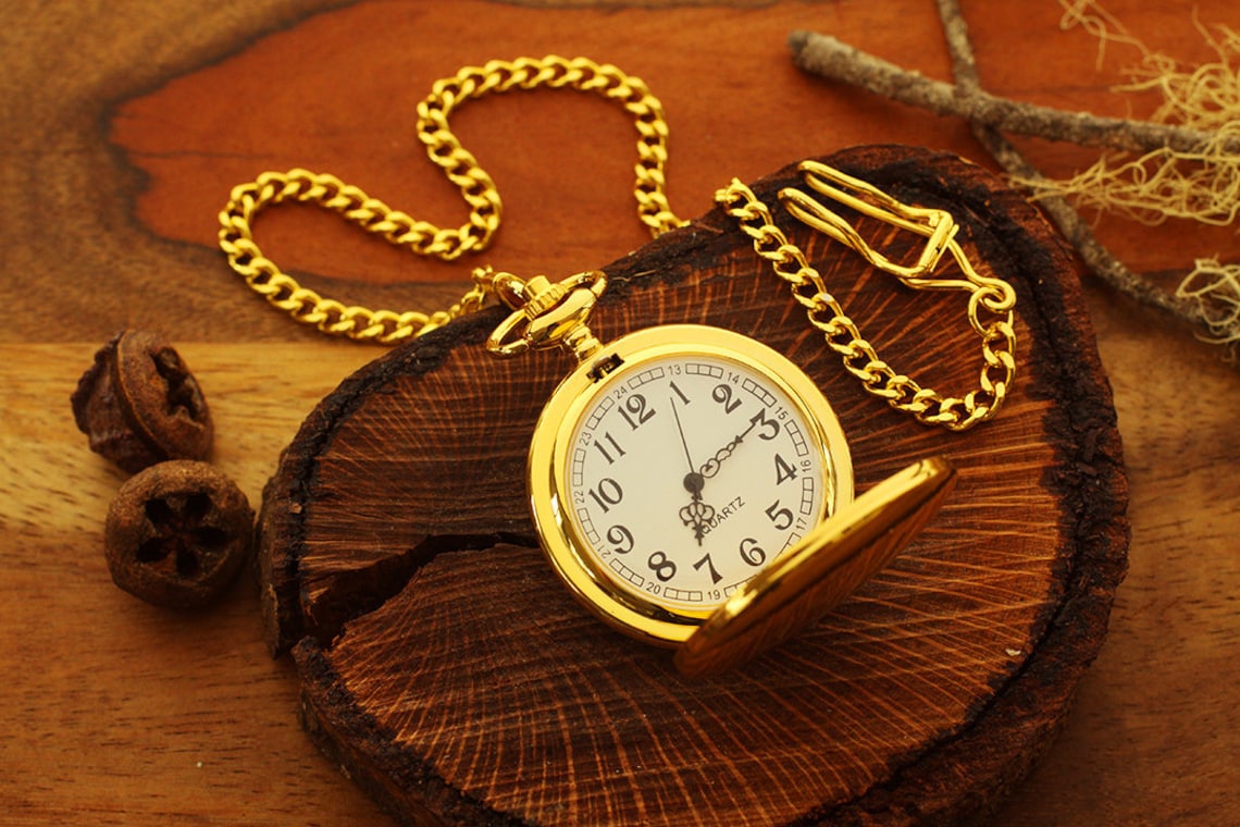 Engraved Pocket Watch Gold Personalized Groomsmen Gifts - Etsy