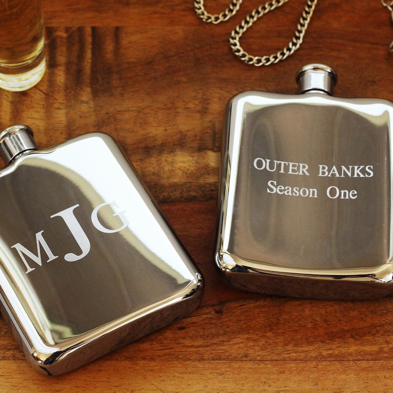 Silver Flask - Etsy