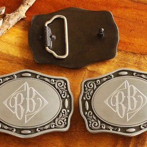 Engraved MONOGRAM Belt Buckle Personalized Belt Buckle | Etsy