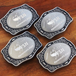 Custom Company Logo Belt Buckle - Etsy