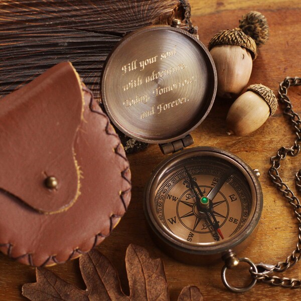 Engraved Compass - Etsy