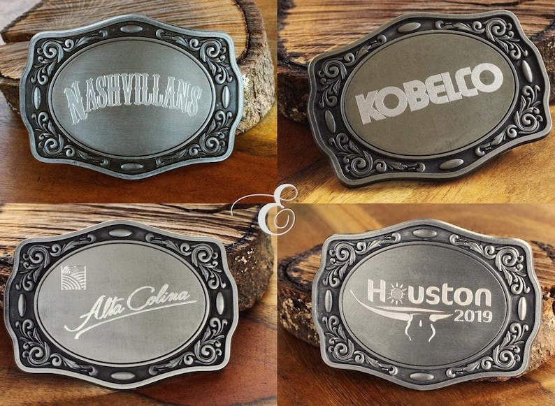 Custom Company Logo Belt Buckle - Etsy
