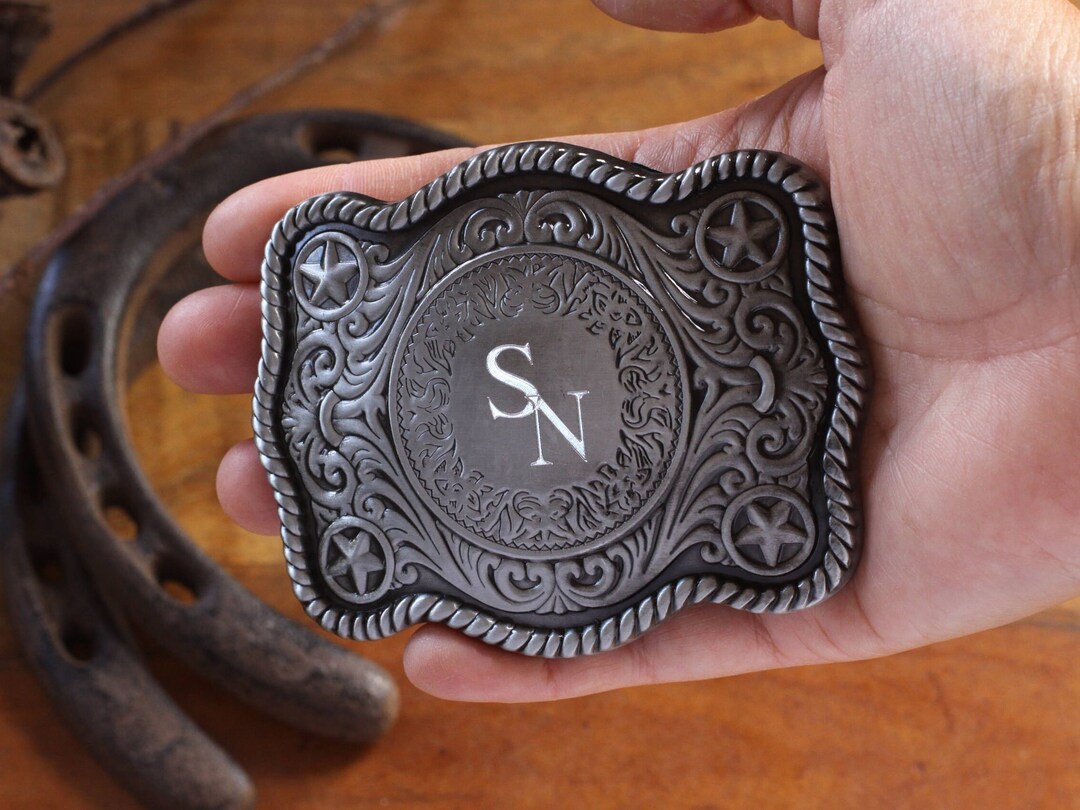 Engraved Name Belt Buckle, Personalized Groomsman Belt Buckle ...