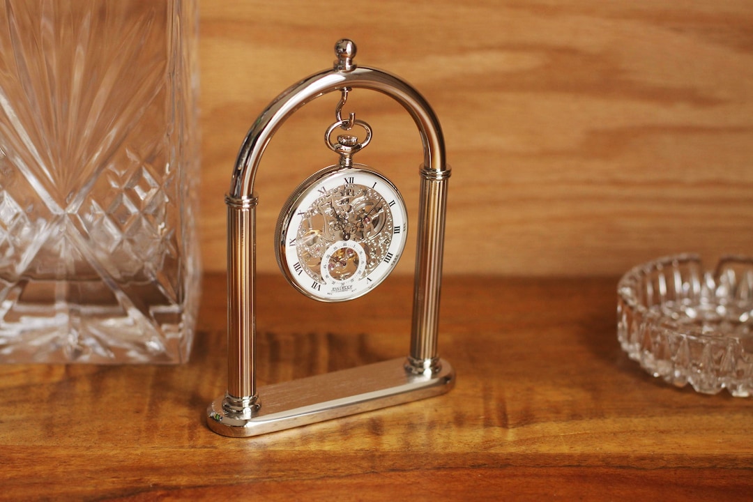Silver Pocket Watch Display Stand Anniversary Gift for Him - Etsy